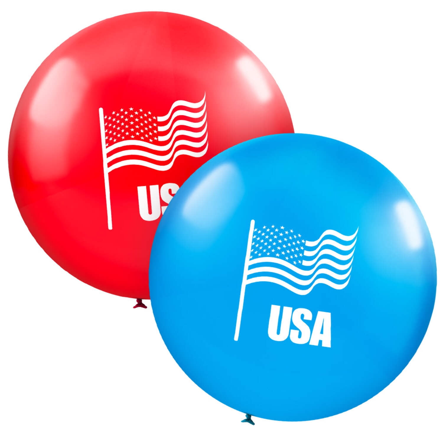 17 inch TUFTEX Tuftex American Flag Latex Balloons (25 Pack) - Party ...