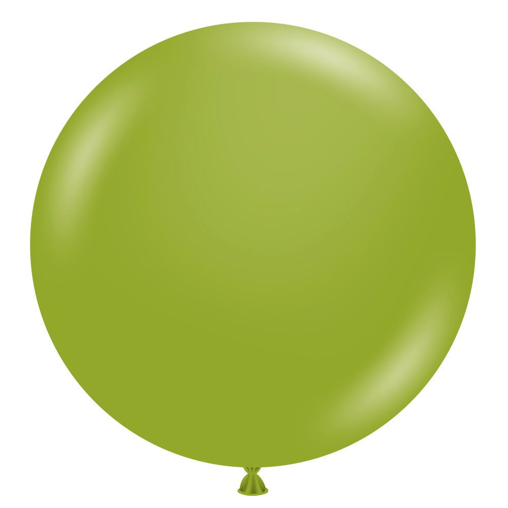 17 inch Tuftex Fiona Green Latex Balloons (50 Pack) - Party Supplies ...