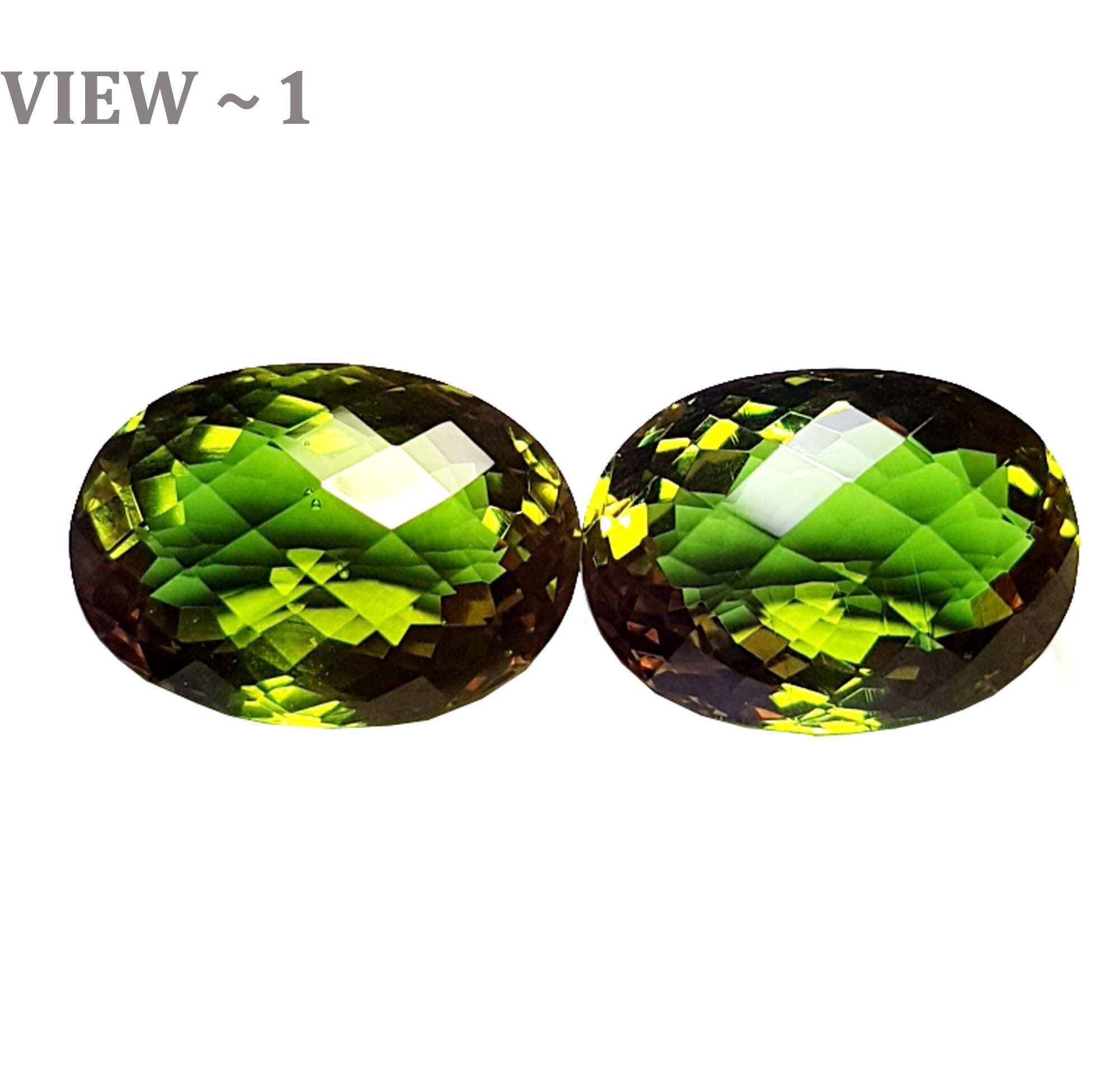 17 to 17 Ct 2 PCs Synthetic Color Change Alexandrite Oval Shape ...