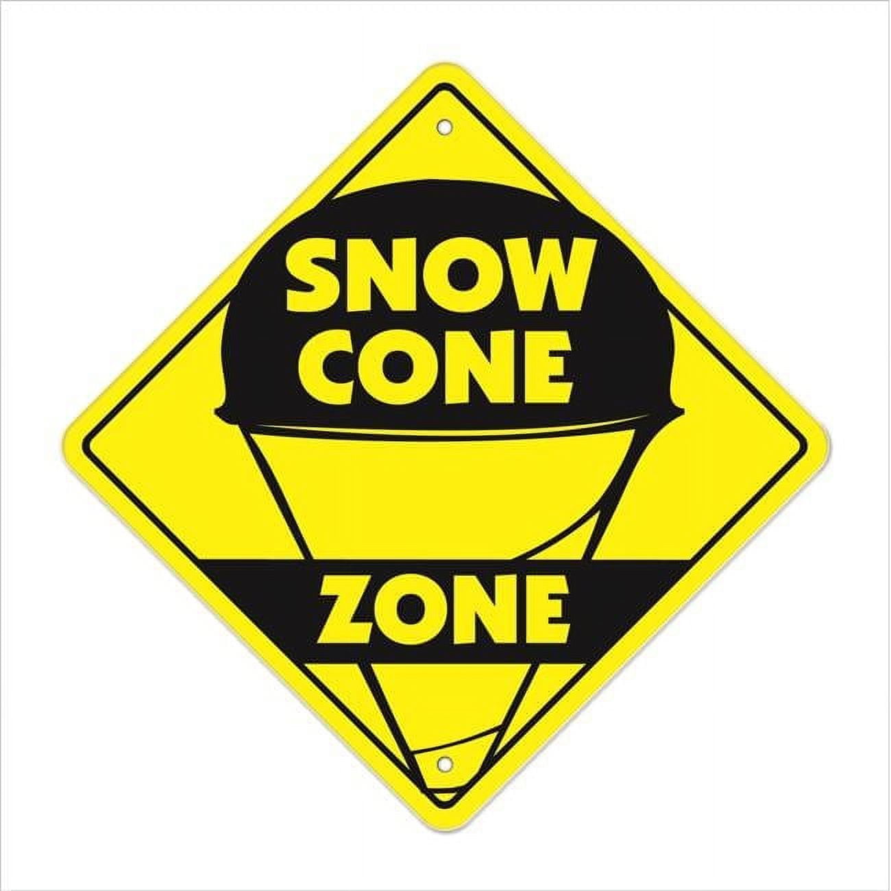 17 x 17 in. Zone Xing Crossing Sign - Snow Cone - Walmart.com