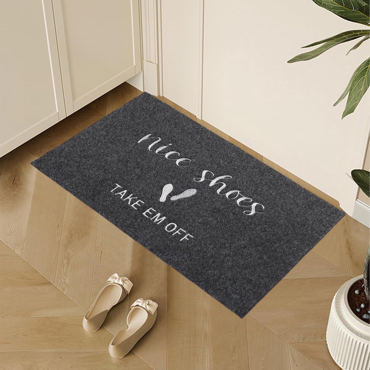 17" x 30" Welcome Mats, No Slip Funny Front Door mat for Home Entrance ...