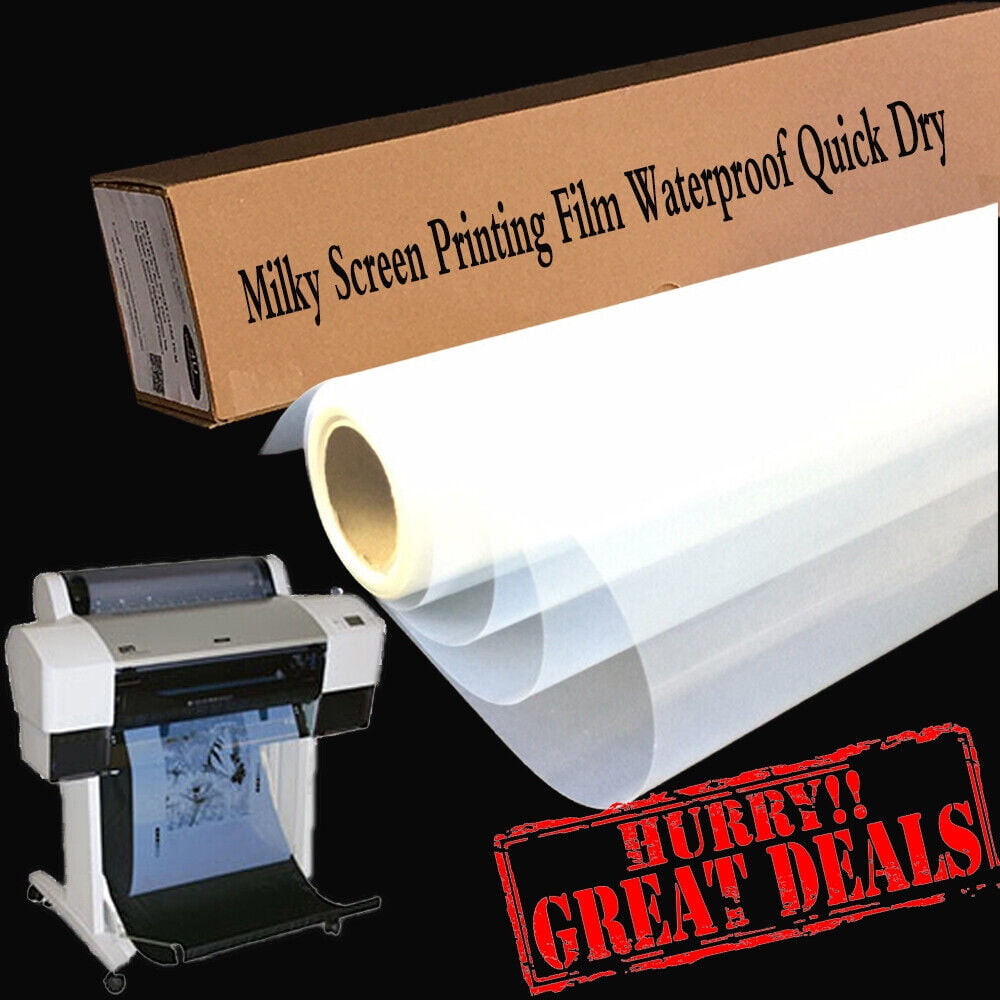 17"x100'/Roll Waterproof Instant-Dry Inkjet Screen Printing ...