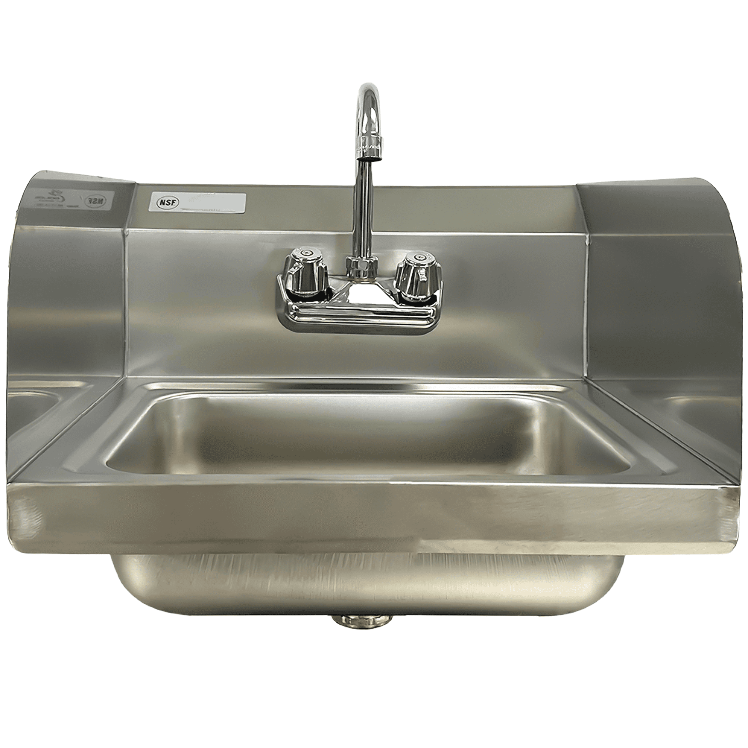 17''x15'' Stainless Steel Wall Mount Hand Sink with Faucet and ...