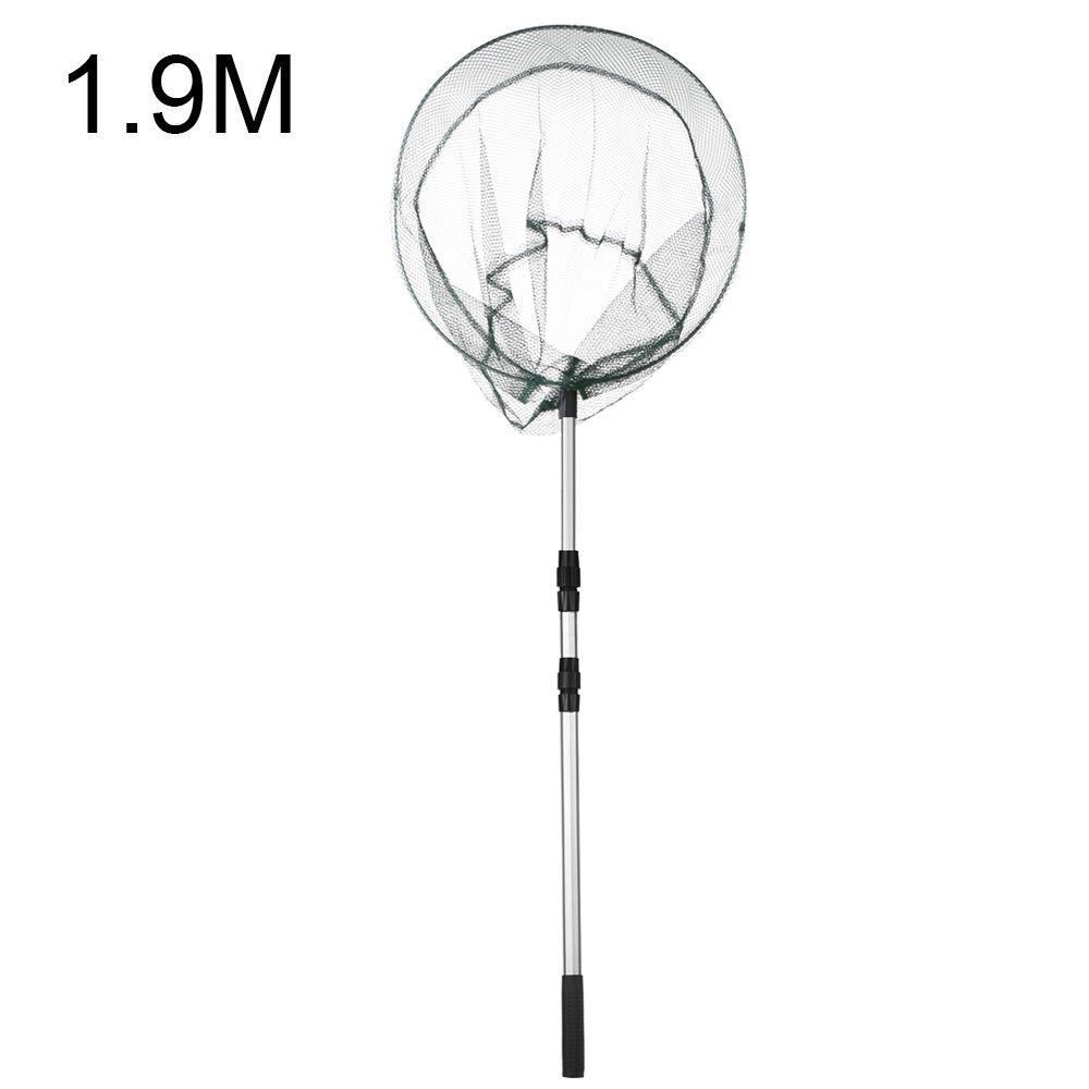 170/190cm Sports Foldable Long Handle Telescoping Fishing Net Pole ...