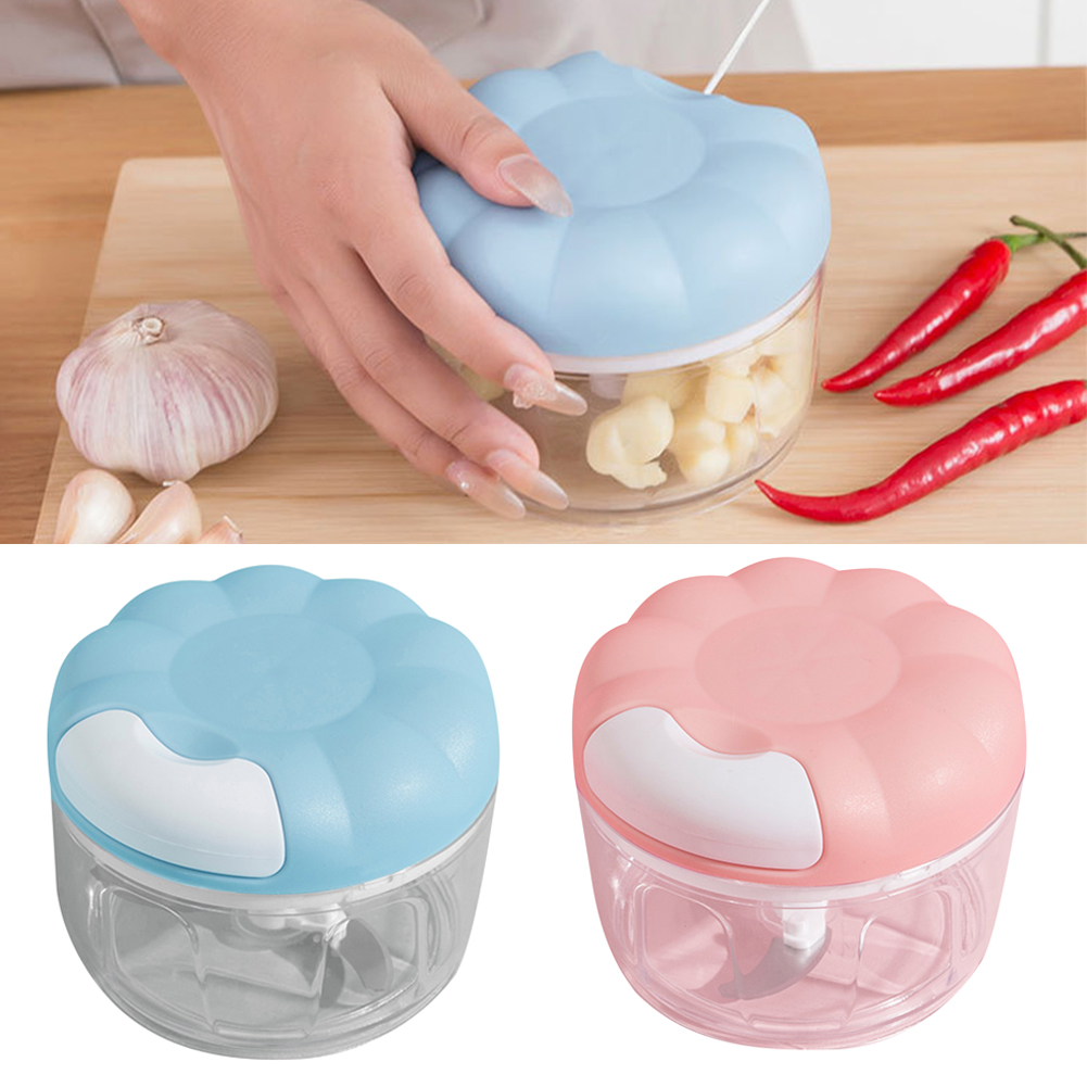 170/500ml Hand Pull Garlic Mincer Mini Chopper Food and Onion Chopper ...
