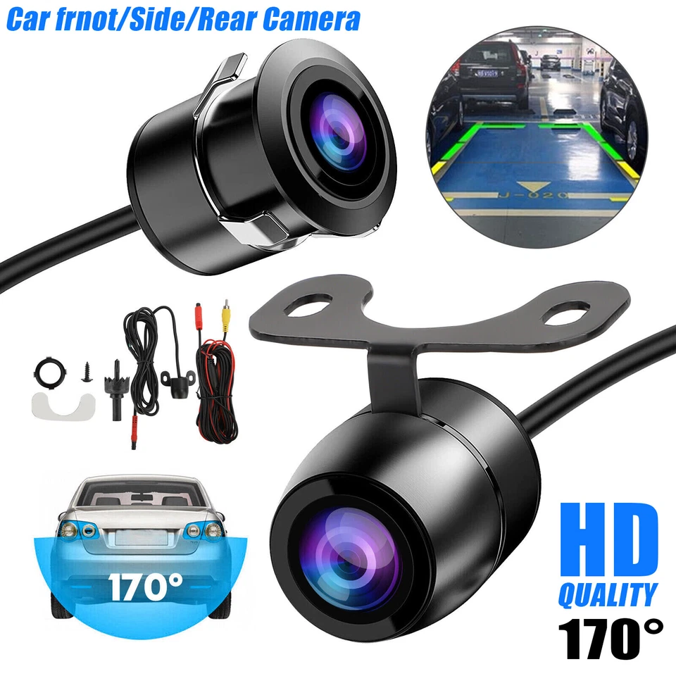 170° CMOS Car Side/Rear View Reverse Backup Night Vision Parking Camera ...