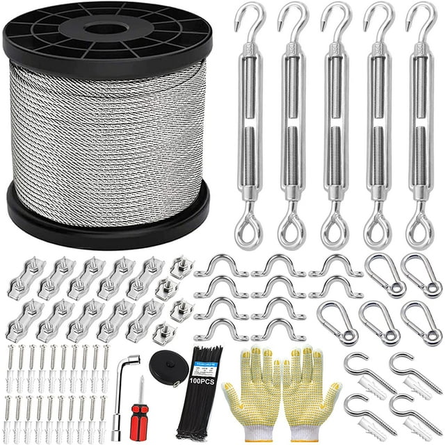 170 FT Globe String Light Suspension Kit, Outdoor String Light ...