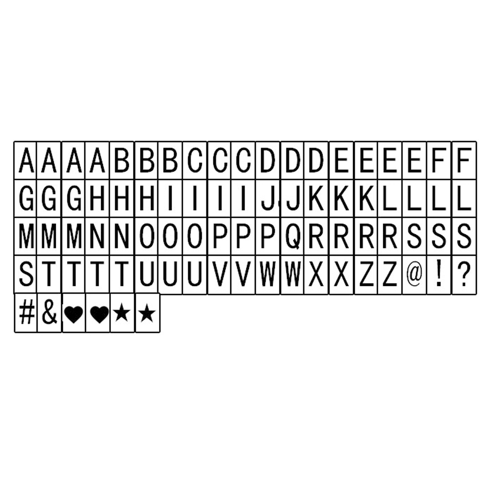 170 Pcs DIY Free Combination Cinematic Light Box Letters Symbols Glyphs ...