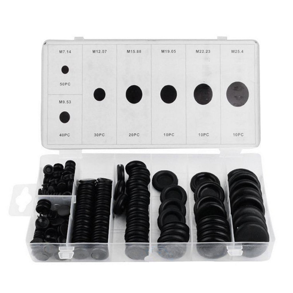 170 Rubber Grommet Assortment Firewall Hole Plug Set Electrical Wire ...