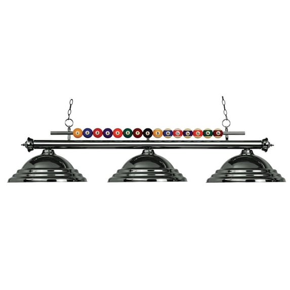 170 Sgm Traditional Classic 3 Light Down Lighting Island Billiard ...
