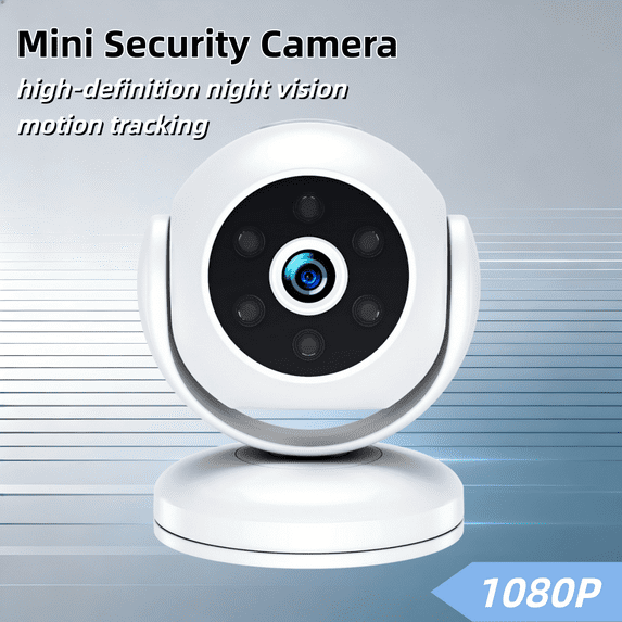 170 ° Wide Angle Magnetic Indoor Camera - Mini Wireless IR Night Vision ...