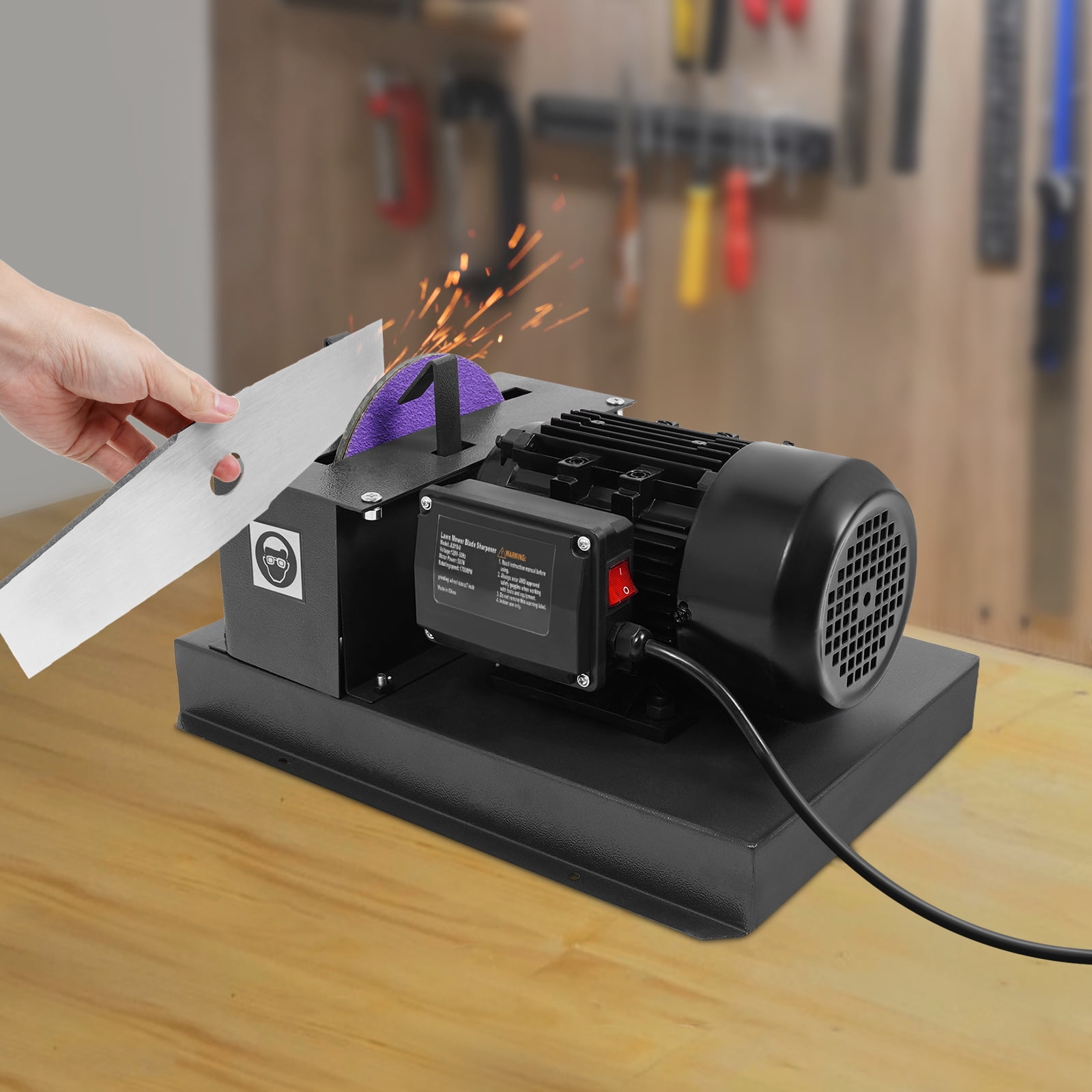 1700 RPM Lawn Mower Blade Sharpener Blade Sharpening Blade Grinding ...