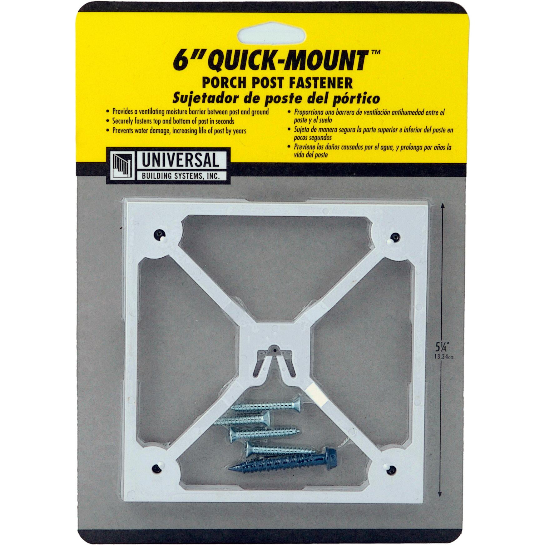 17006 Quick-Mount Porch Post Fastener 6" - Walmart.com