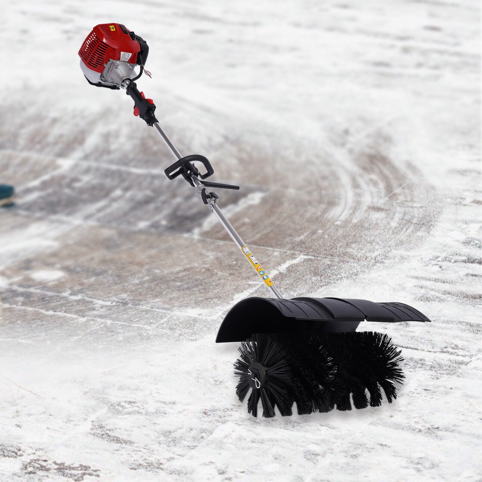 1700W 2.3HP Sweeper Machine,52cc Gas Power Sweeper Handheld Broom ...