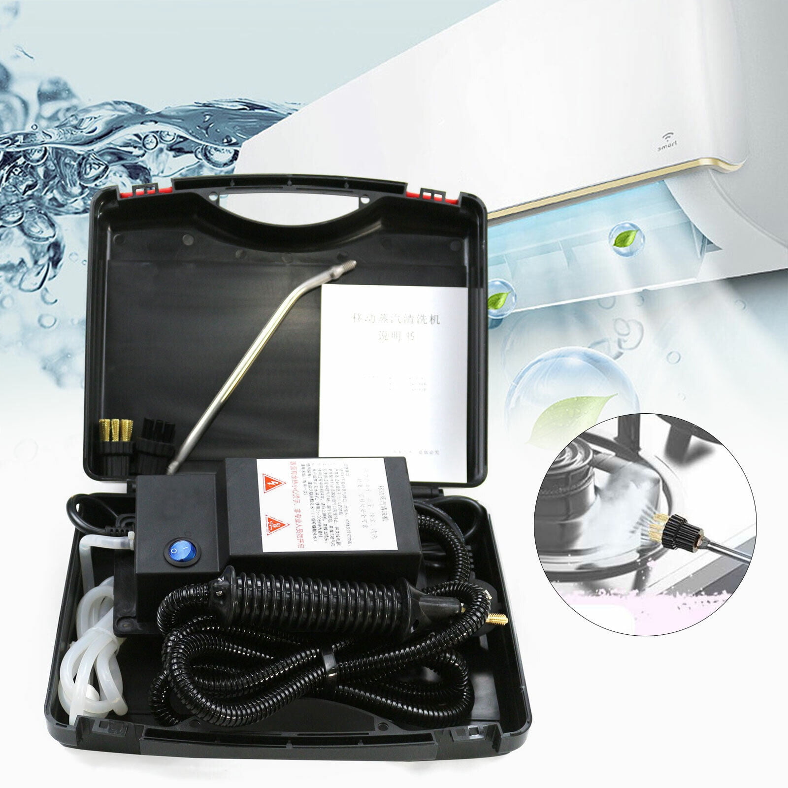 1700W Handheld Steam Cleaner High Pressure Steam Cleaning Machine for ...