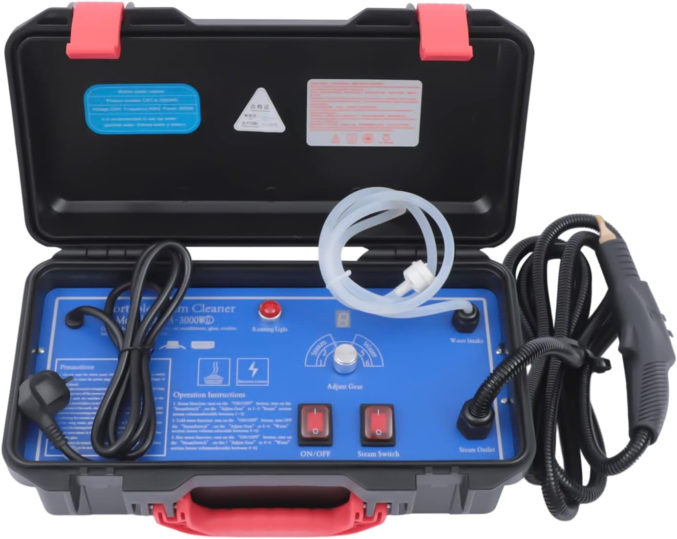 1700W High Pressure Steam Cleaner, 110V 3.5Pa 3000H Handheld Portable ...