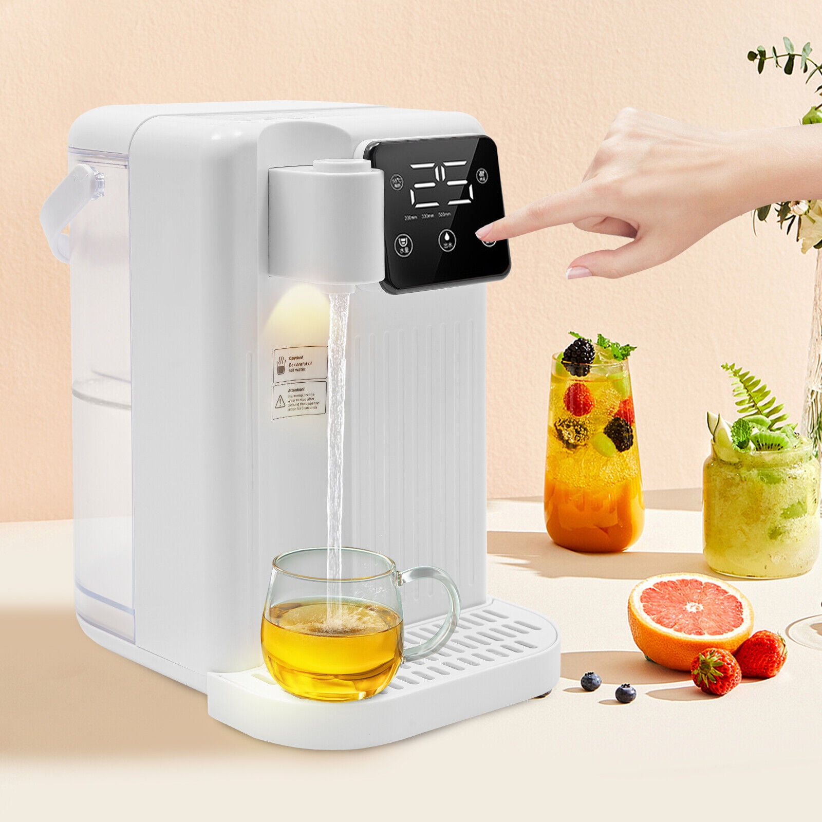 1700W Instant Hot Water Dispenser with Filter Smart Touch Screen LED ...