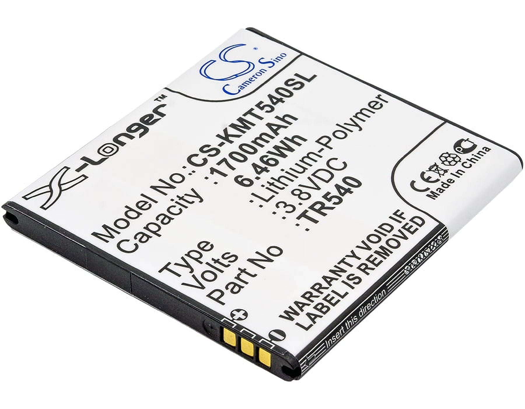 1700mAh TR540 TR540-HSHCJ0002088 Battery for KAZAM Trooper 540 ...