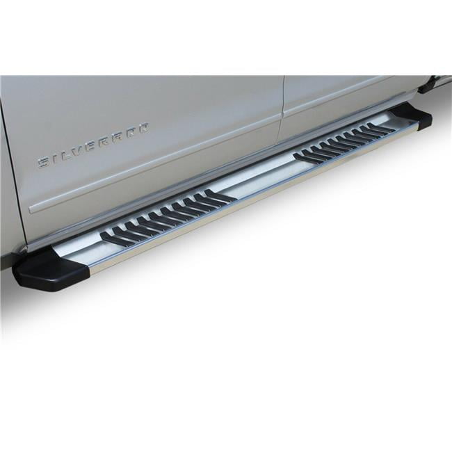 17010185 6 in. Rocker Panel Mount Aluminum OEM Running Boards, Black ...