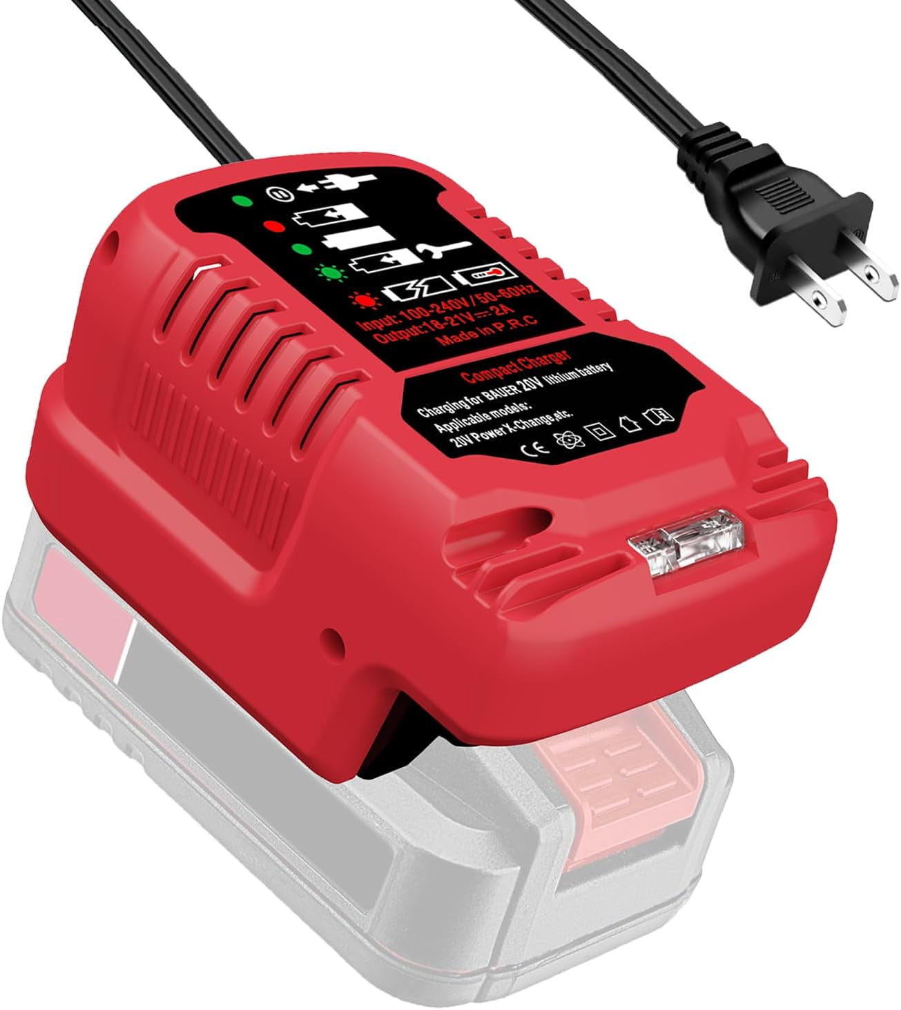 1701C-B 20V Battery Charger Replacement for Bauer 20V Hyper.max Lithium ...