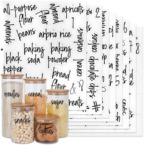 170PCS Food Pantry Labels, Kitchen Container Storage Labels Spice ...