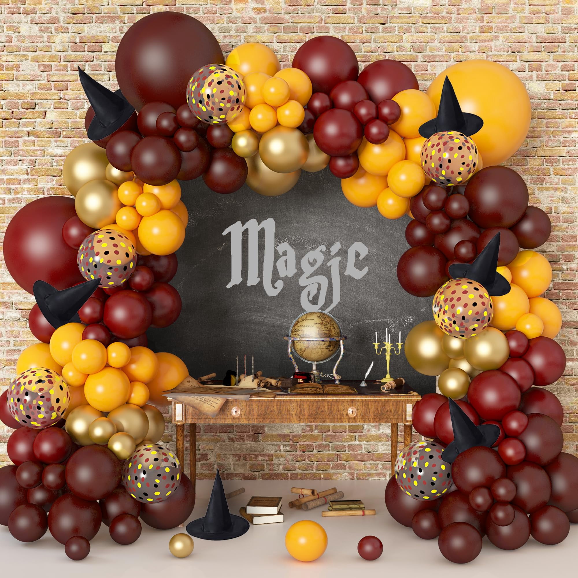 170Pcs Magical Wizard School Balloons Garland KKS1 Party Decorations ...
