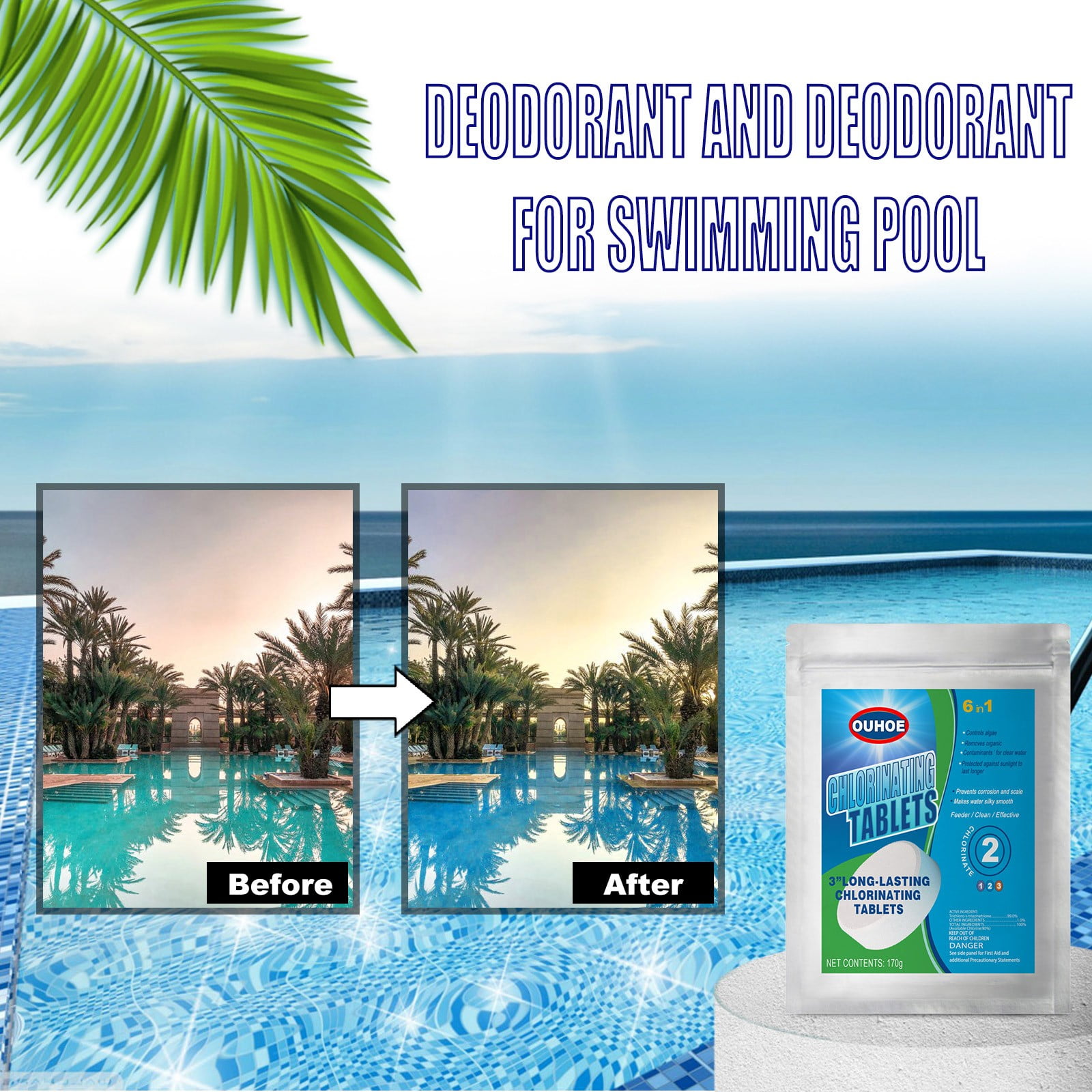 170Pcs Pool Care Bundle: Floating Chlorine Dispenser for Pools Bundle ...