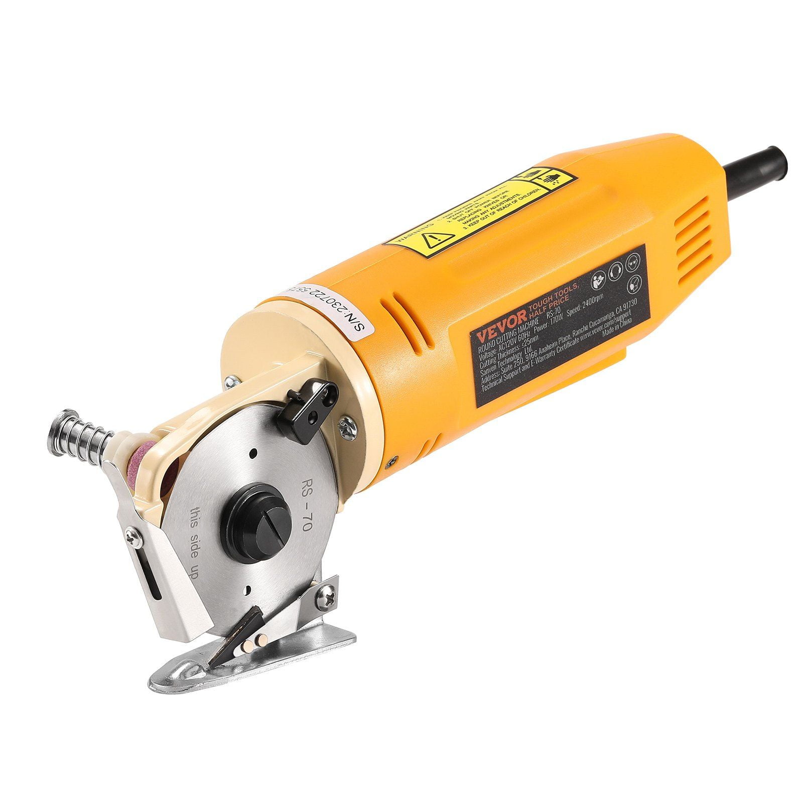 170W Electric Fabric Cutter - Rotary Cloth Cutting Machine with ...