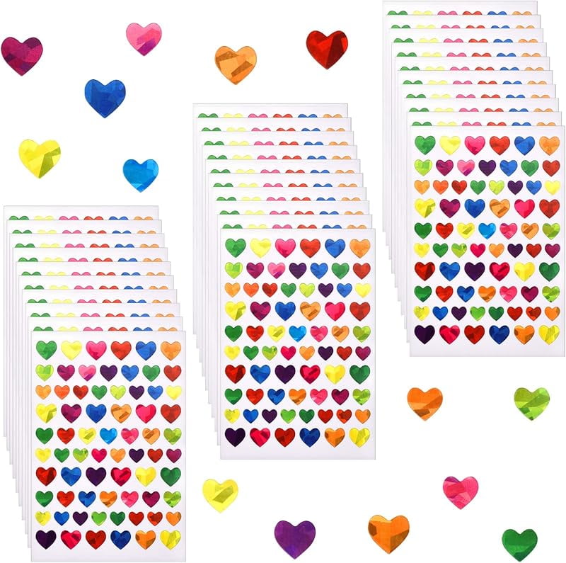 1710 Pcs Star Stickers for Kids Reward, Small Sparkly Holographic ...