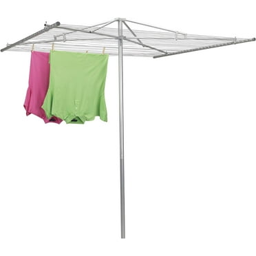 Gomok Umbrella Drying Rack, Rotary Outdoor Dryer Clothes Line 4 Arms ...