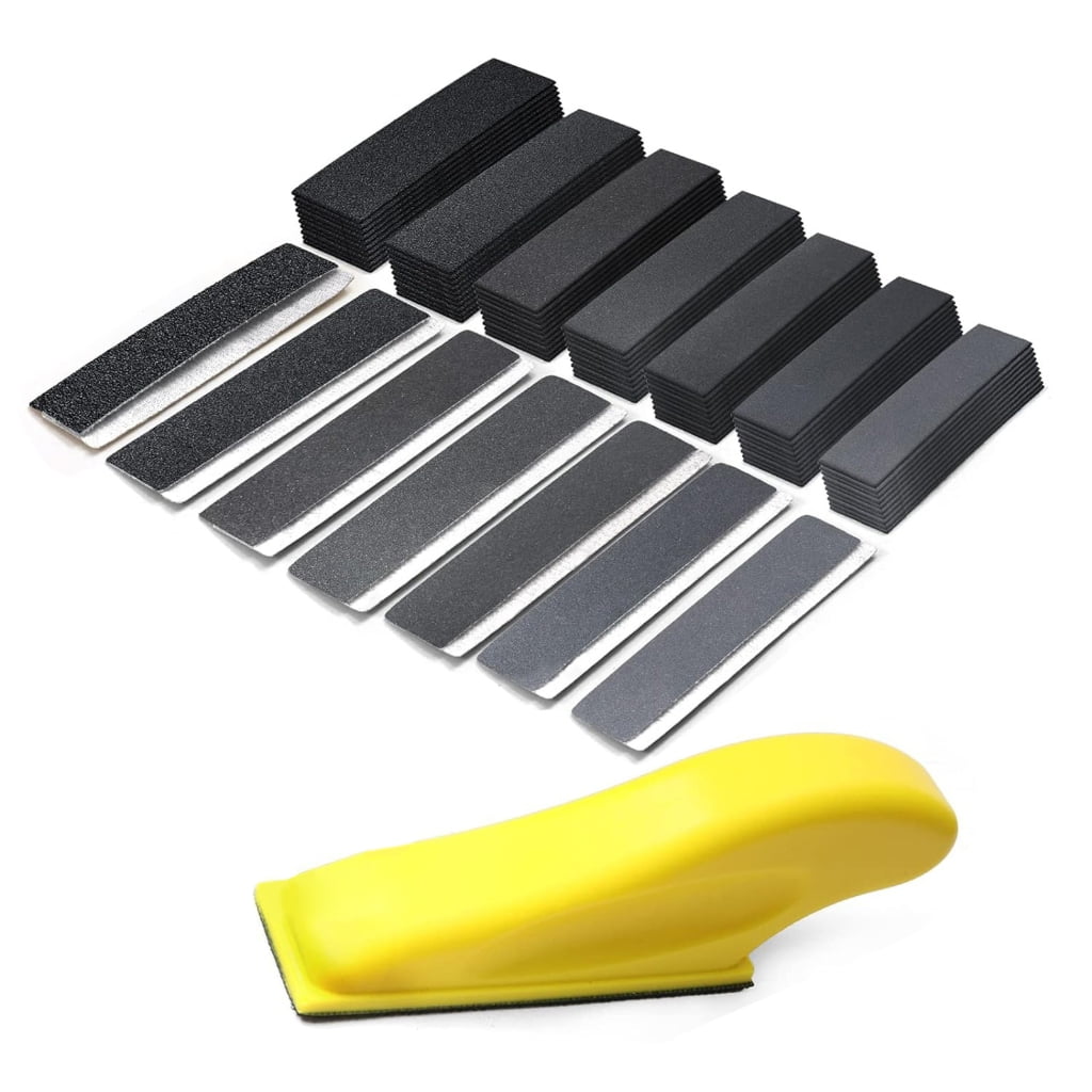 171pc Sandpaper Finger Sander Set for Small Projects Craft Polishing ...