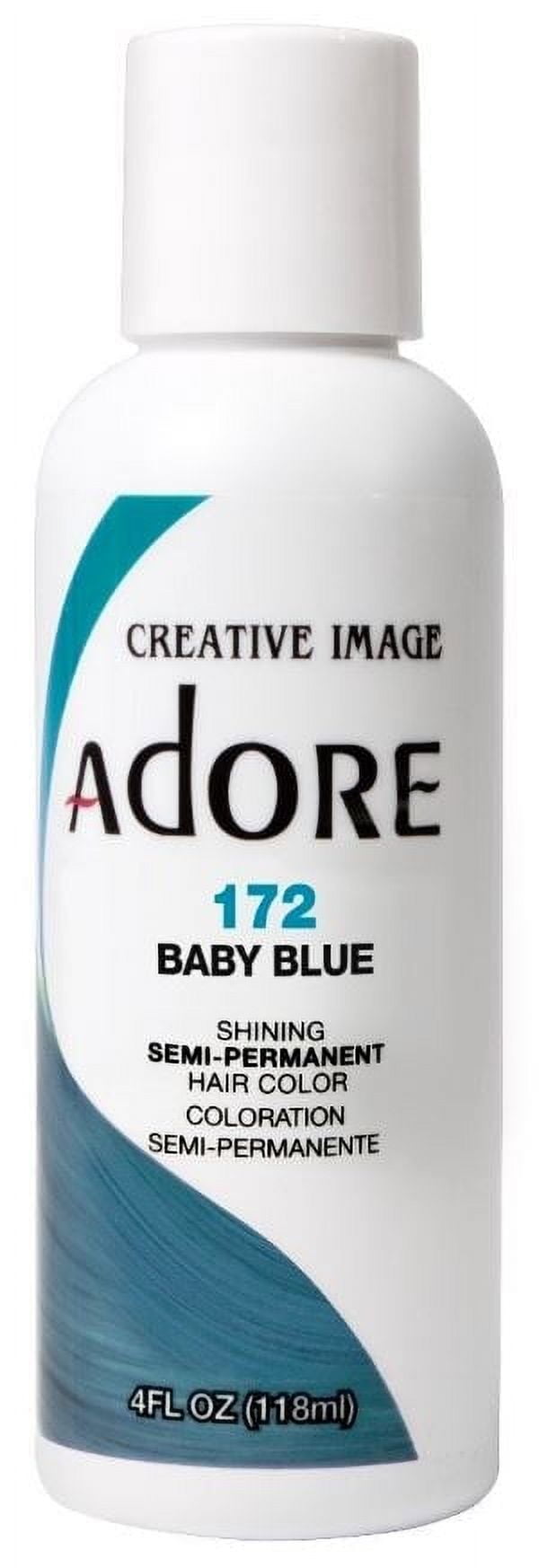 172 Baby Blue , ADORE Creative Image Shining SEMI-PERMANENT Hair Color, NO Ammonia, Peroxide, or ...