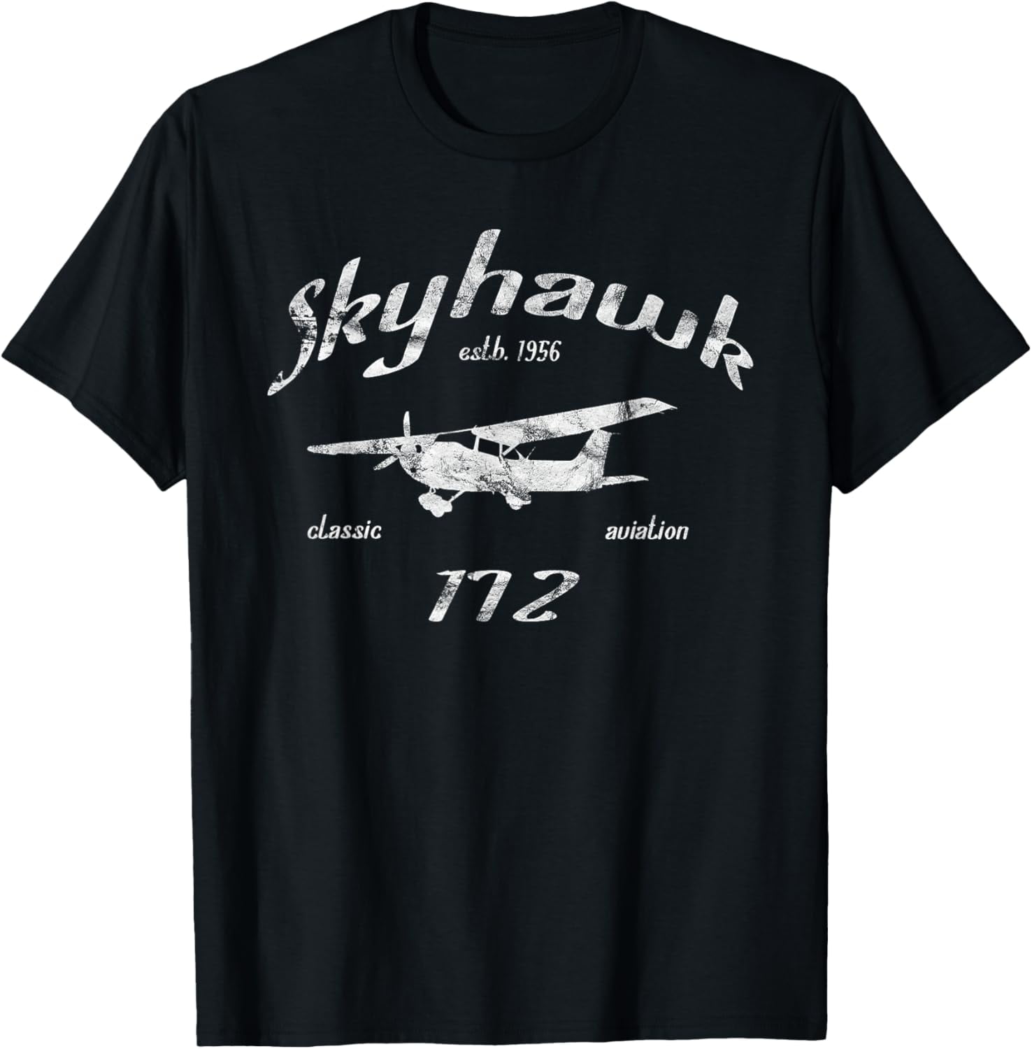 172 Skyhawk Airplane Classic Vintage Aviation Private Pilot T-Shirt ...