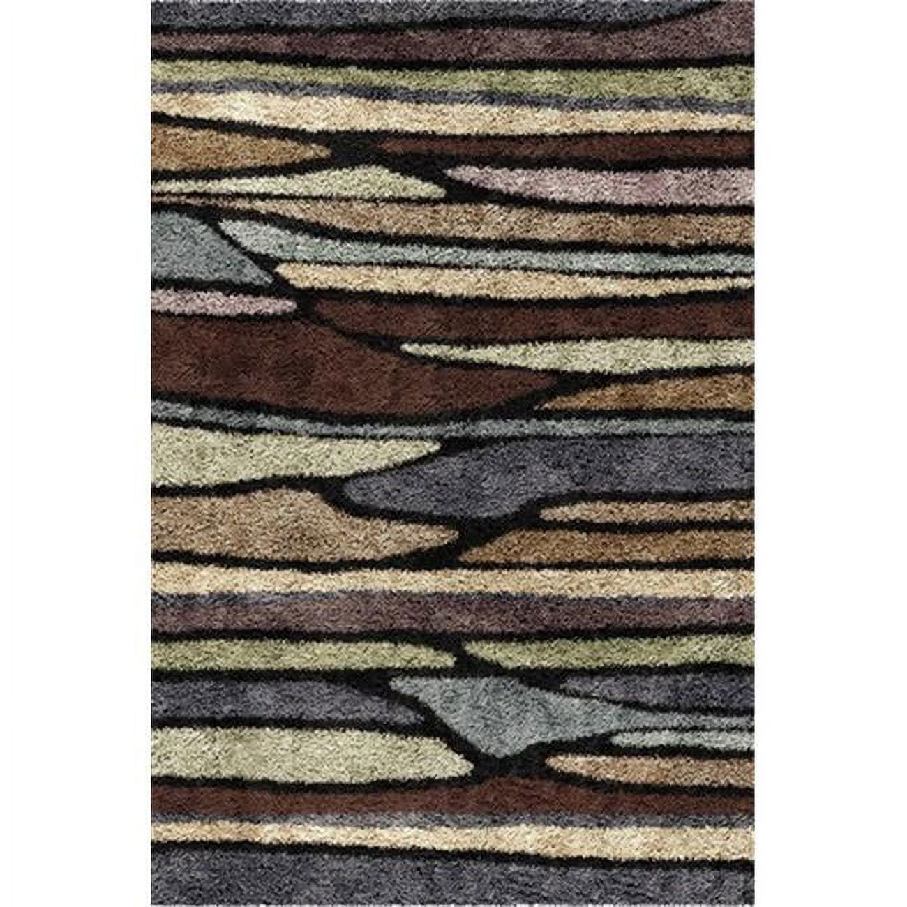 1724 Shag-Ri-La Plateau Rainbow Multicolor Area Rug, 7.83 x 10.83 ft ...