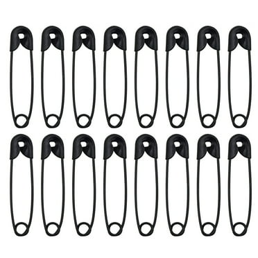 1 Box of Metal Safety Brooches Pins with Loops for DIY Clothes Pin and ...