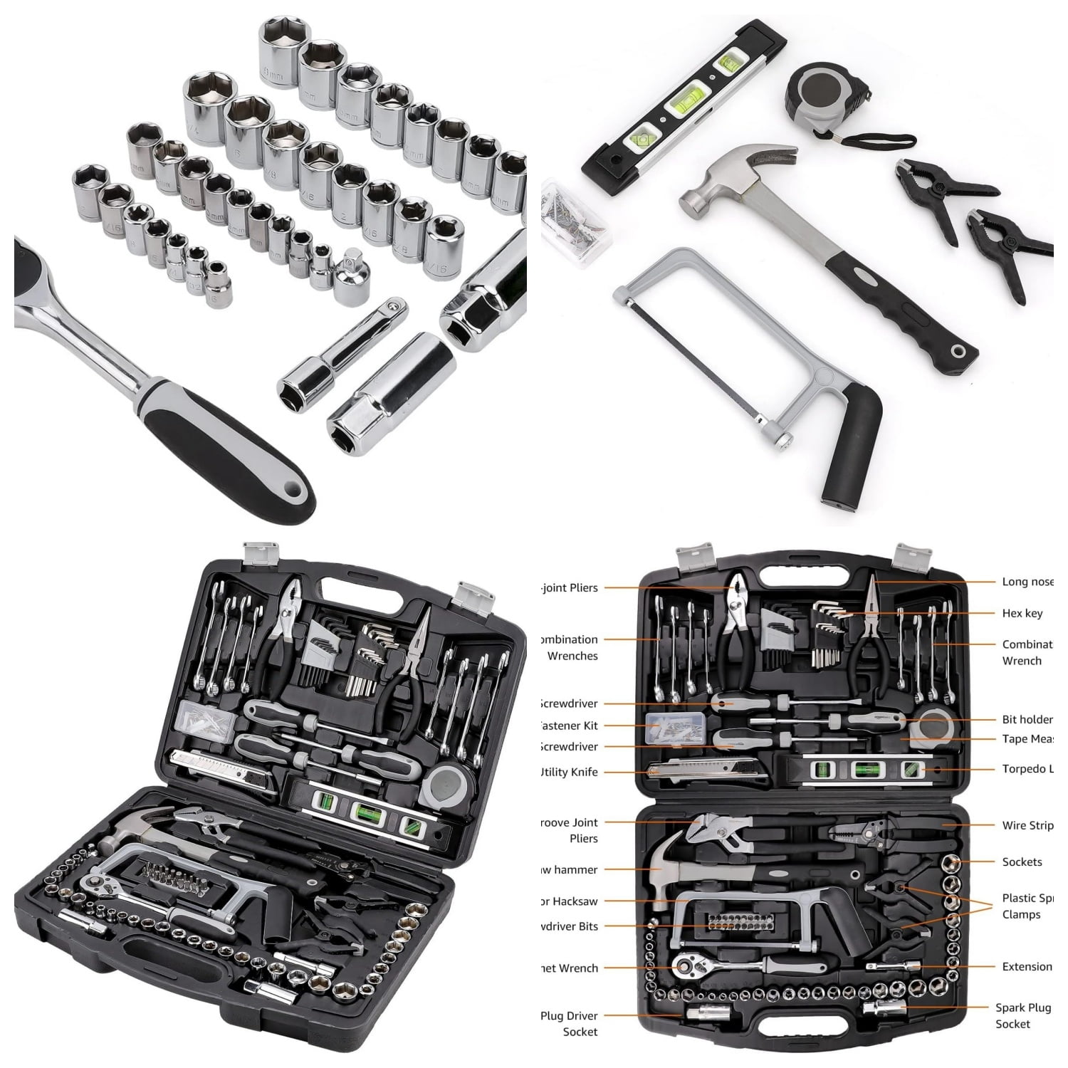 173-Piece General Household Hand Tool Set - Walmart.com