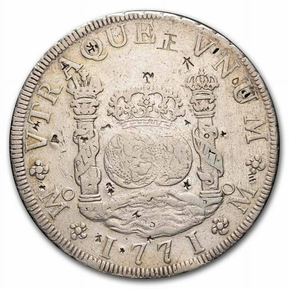 1732-1771 Mexico Silver 8 Reales "Pillar Dollar" Chopmarked - Walmart.com