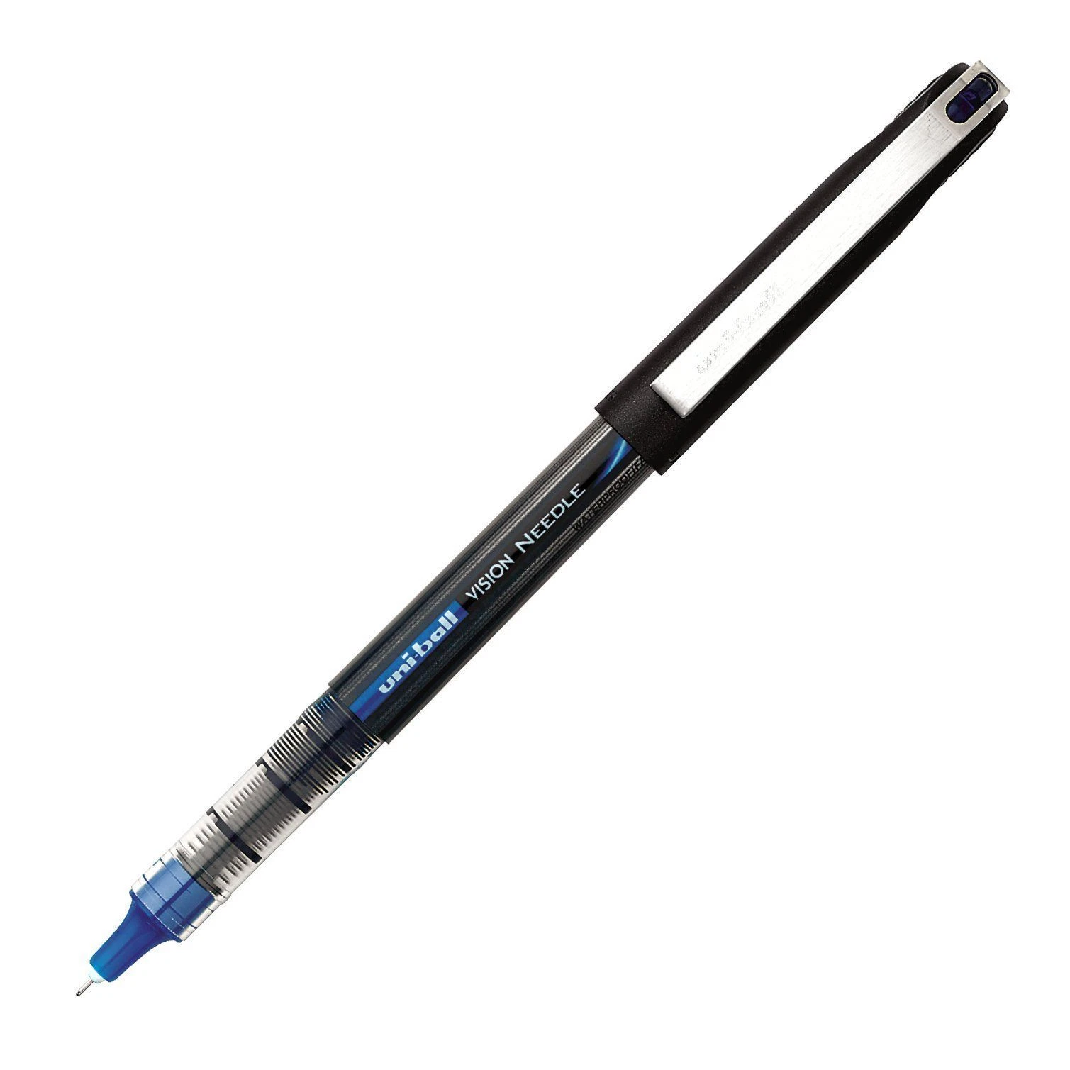 1734919 UniBall Vision Needle Roller Ball Gel Pen Micro Blue Ink Pack ...