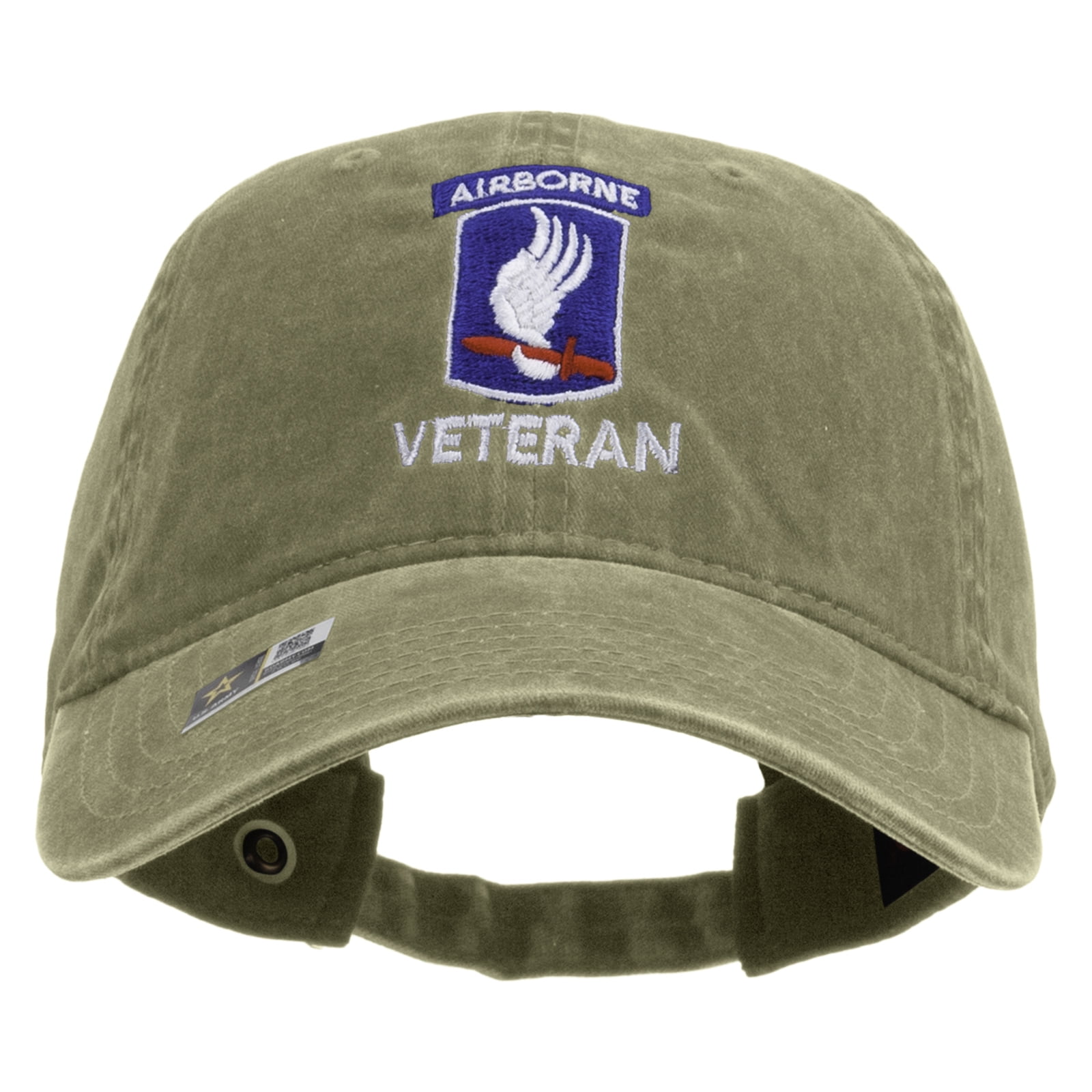 173rdth Airborne Brigade Combat Team Veteran Embroidered Washed Solid ...