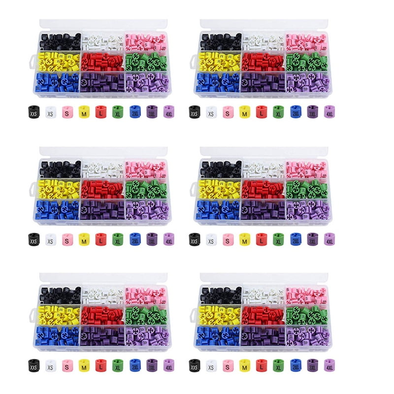 1740 Pcs Snap Retail Clothes Hanger Size Markers Garment Tags Xxs to ...