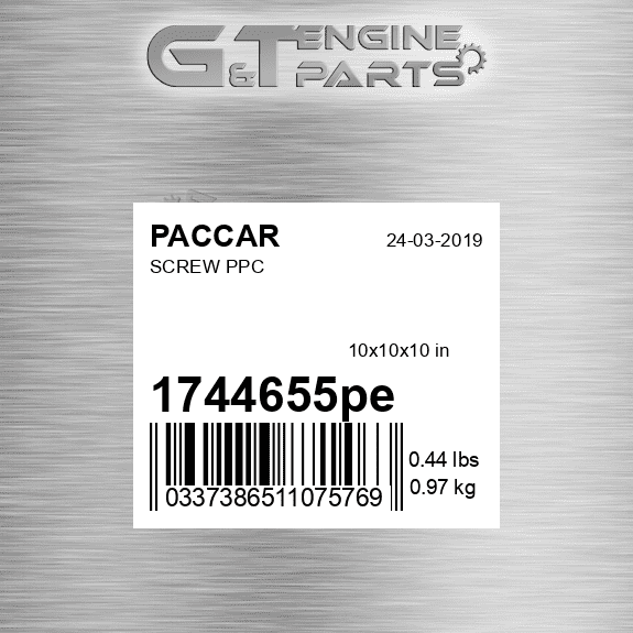 1744655PE SCREW PPC fits Paccar (New OEM) - Walmart.com