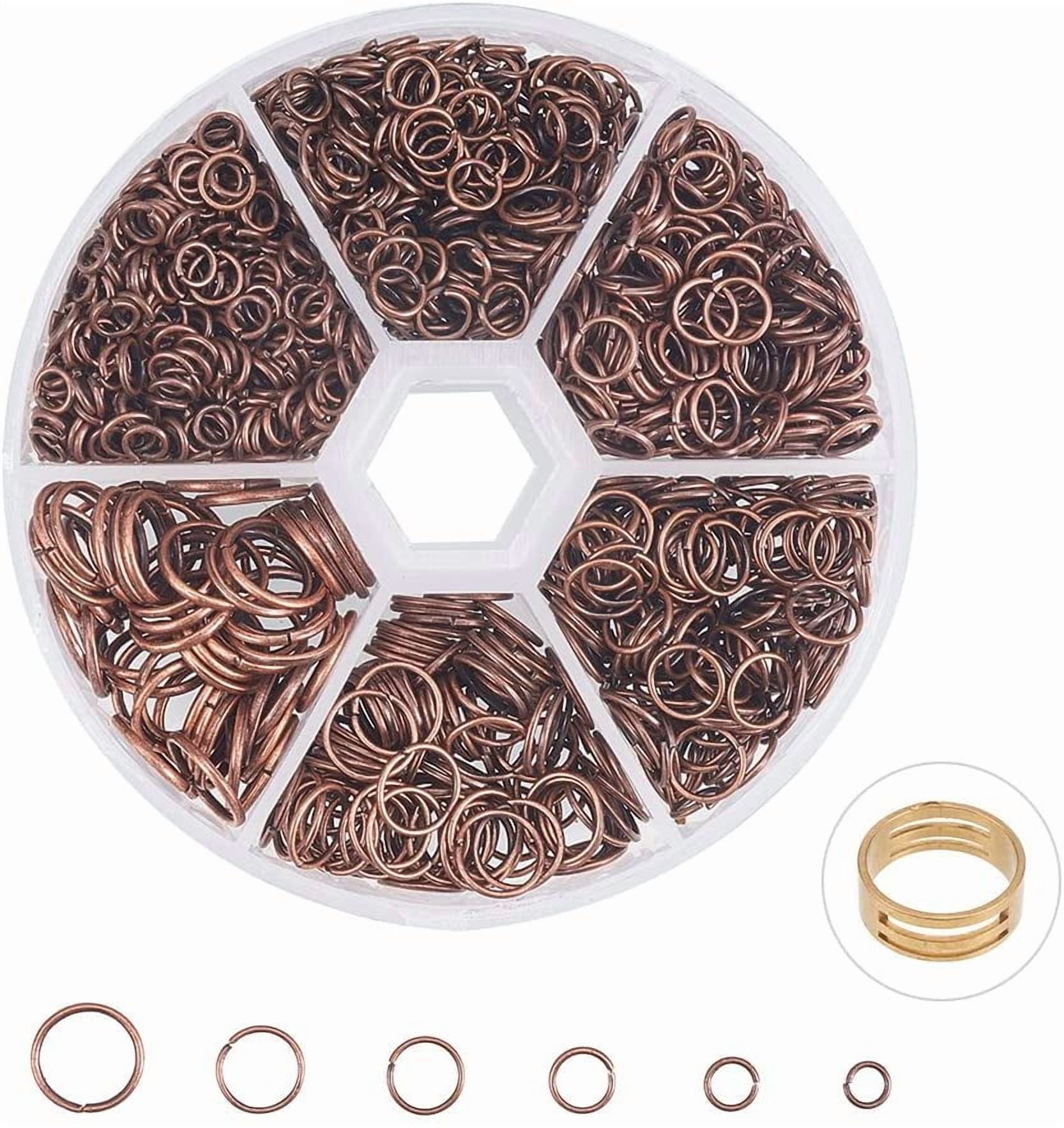 1745 Pcs 6 Sizes Iron Open Jump Rings Chain Jewelry Connectors for ...