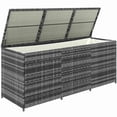 175 Gallon Outdoor Storage Box, PE Rattan Deck Box with Liner ...