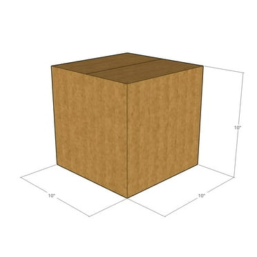 SI Products Recycled 10x10x10 Kraft Shipping Boxes, ECT Rated 101010 ...