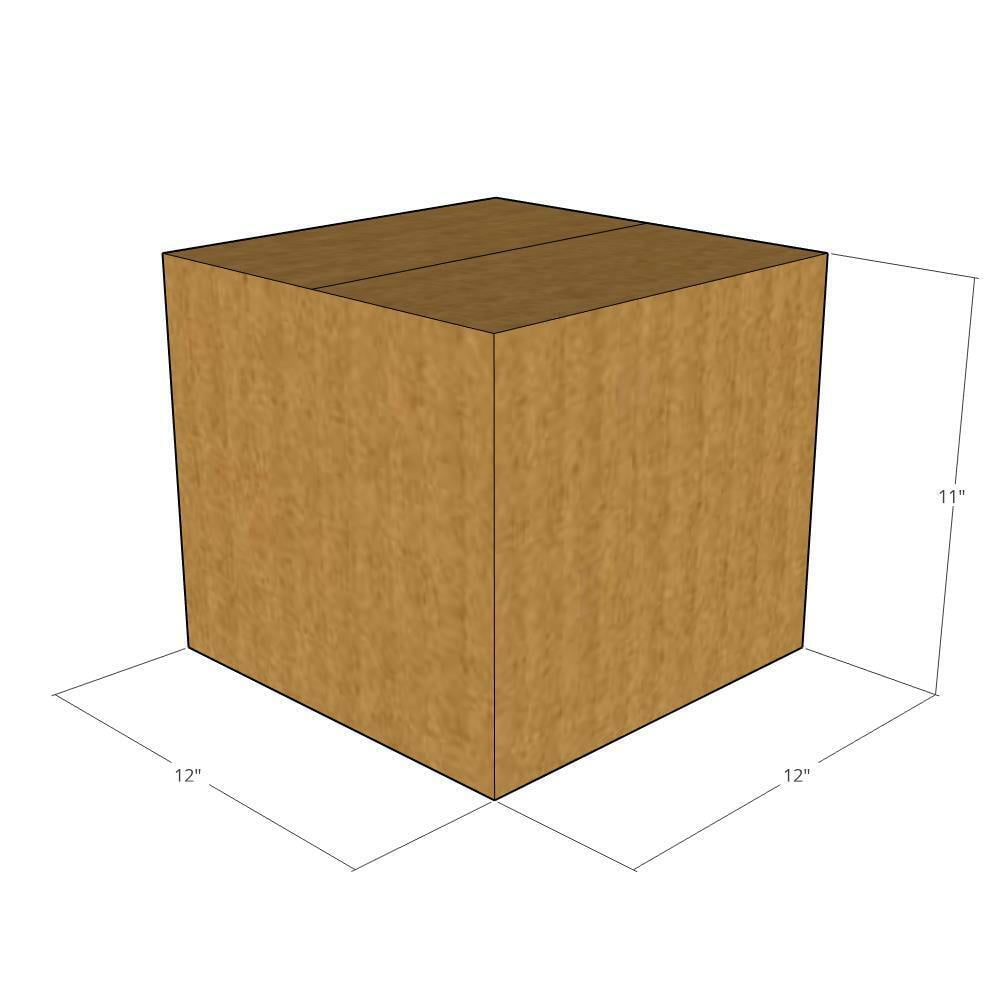 175 - (LxWxH) - 12x12x11 - 32 ECT New Corrugated Boxes - Walmart.com