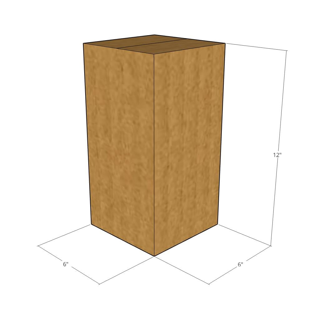175 - (LxWxH) - 6x6x12 - 32 ECT New Corrugated Boxes - Walmart.com