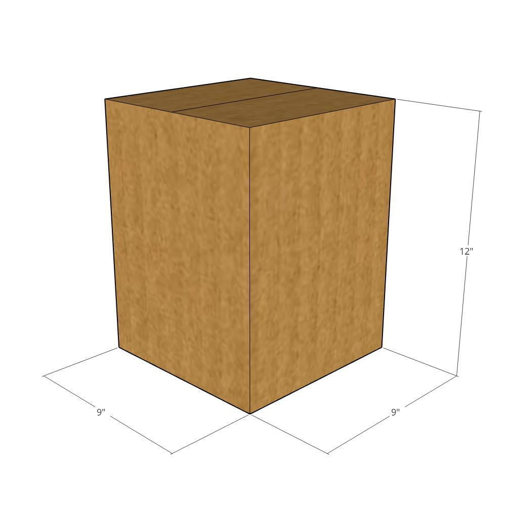 175 - (LxWxH) - 9x9x12 - 32 ECT New Corrugated Boxes - Walmart.com