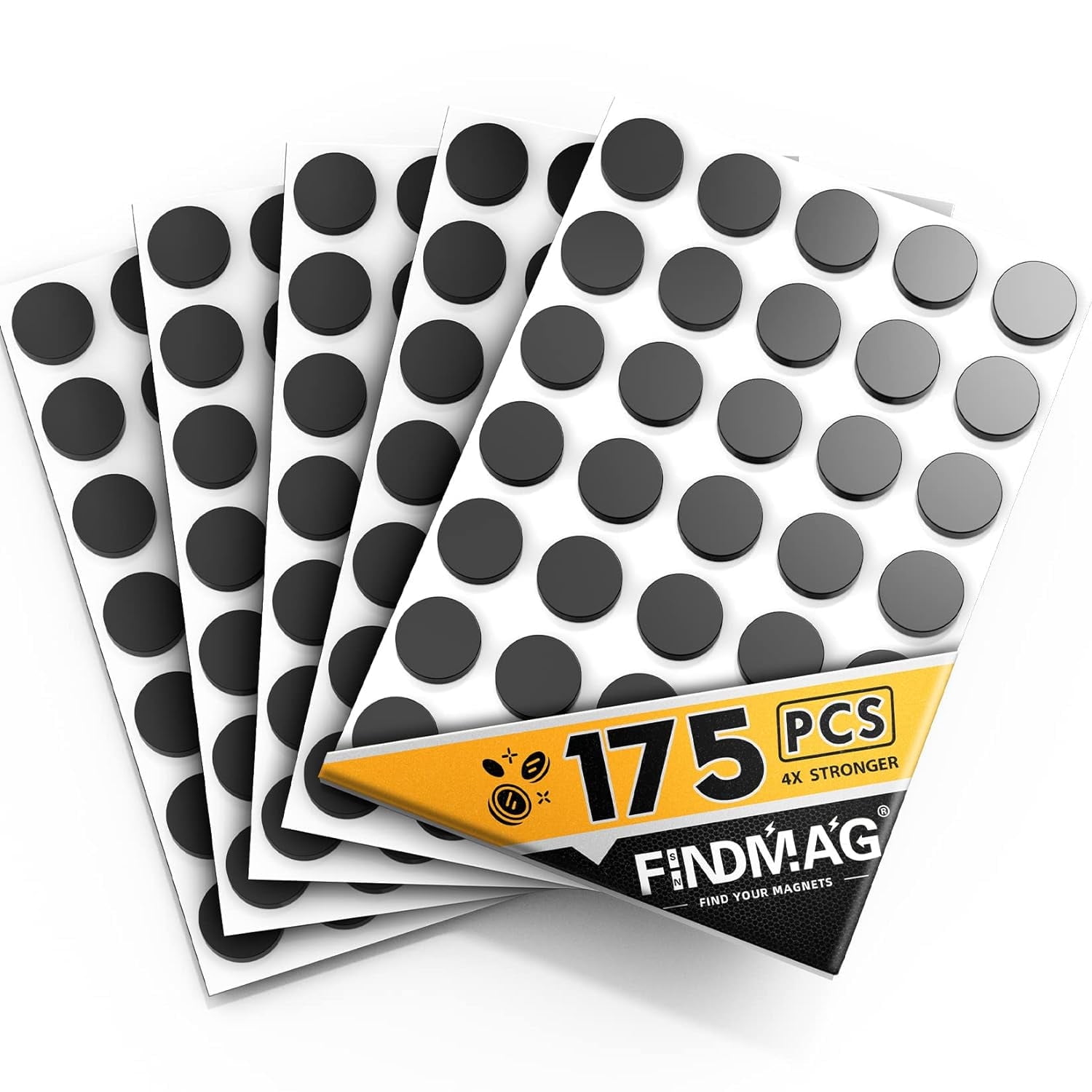 175 Pcs Round Magnets with Adhesive Backing, Magnetic Tape, Magnet ...
