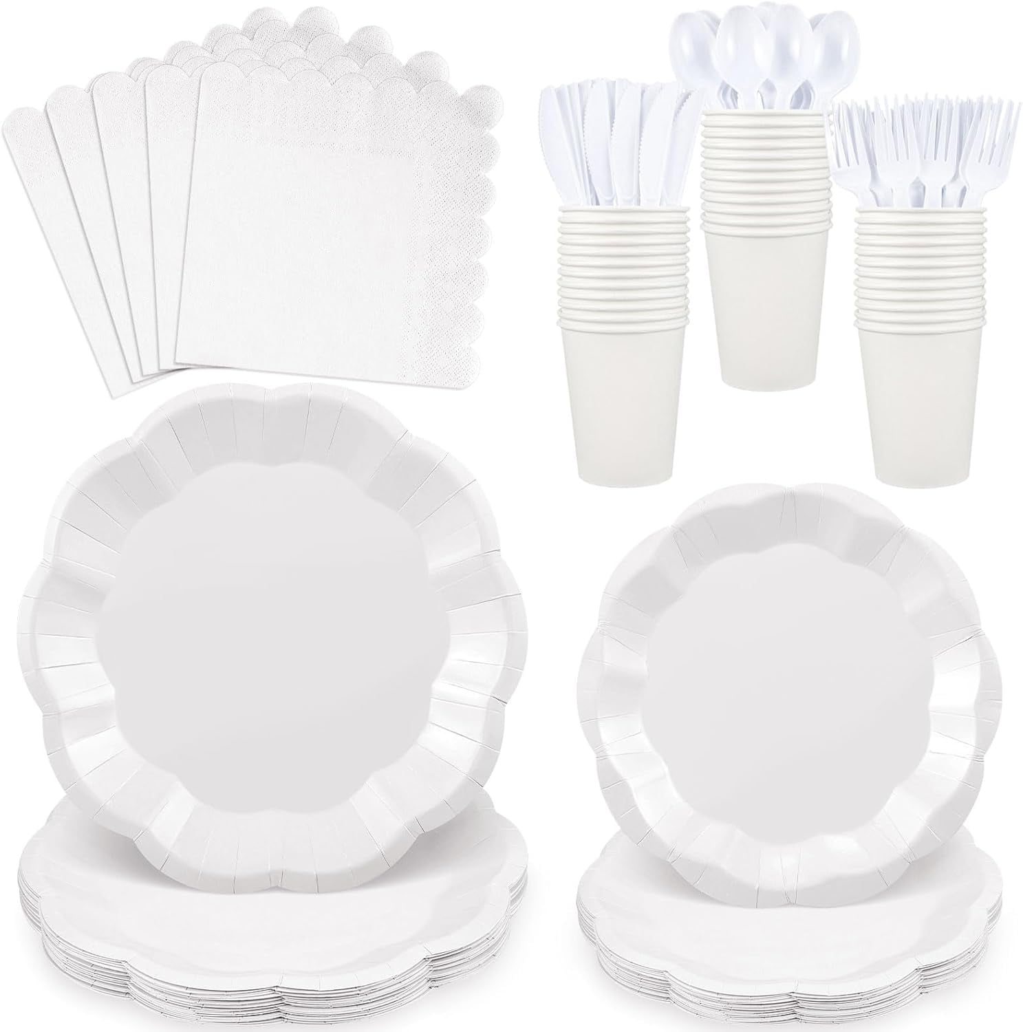 175 Pcs Sage Green Plates and Napkins Set, 25 Guest Sage Green Party ...