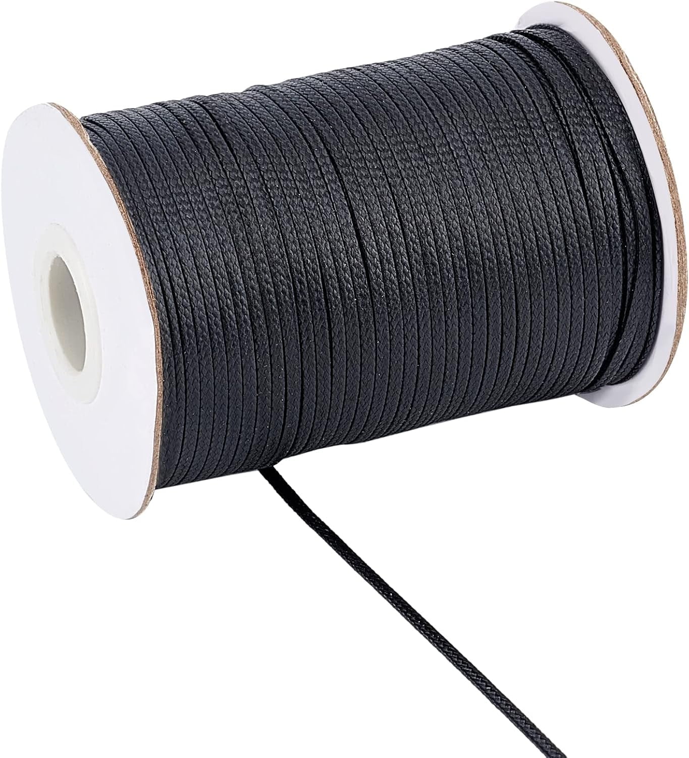 175 Yards Black Flat Waxed Cord 2mm Waxed Polyester Cord Waxed String ...
